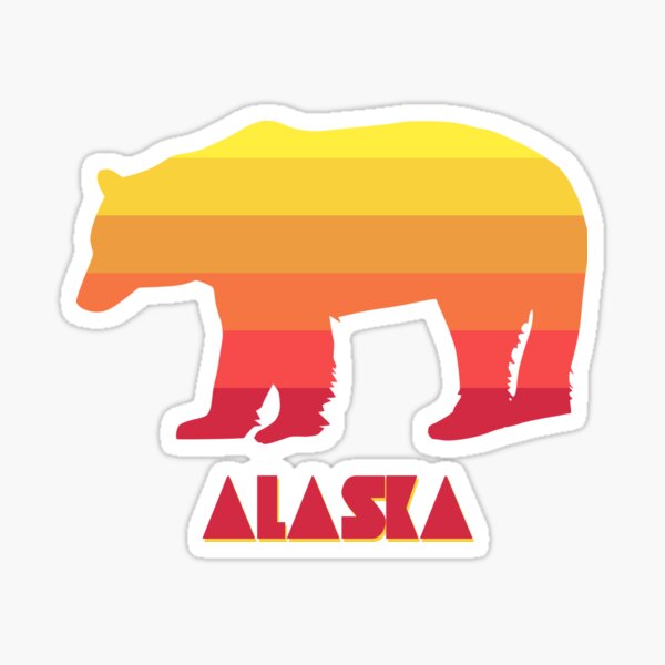 "Alaska Bear" Sticker by esskay | Redbubble