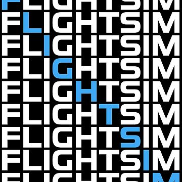 "Flightsim, Flightsim, Flightsim" Sticker for Sale by Coolsky | Redbubble
