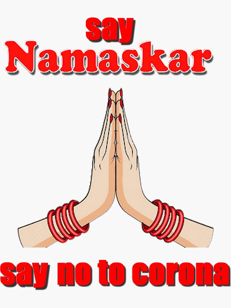 "namaskar" Sticker by parekhradio | Redbubble