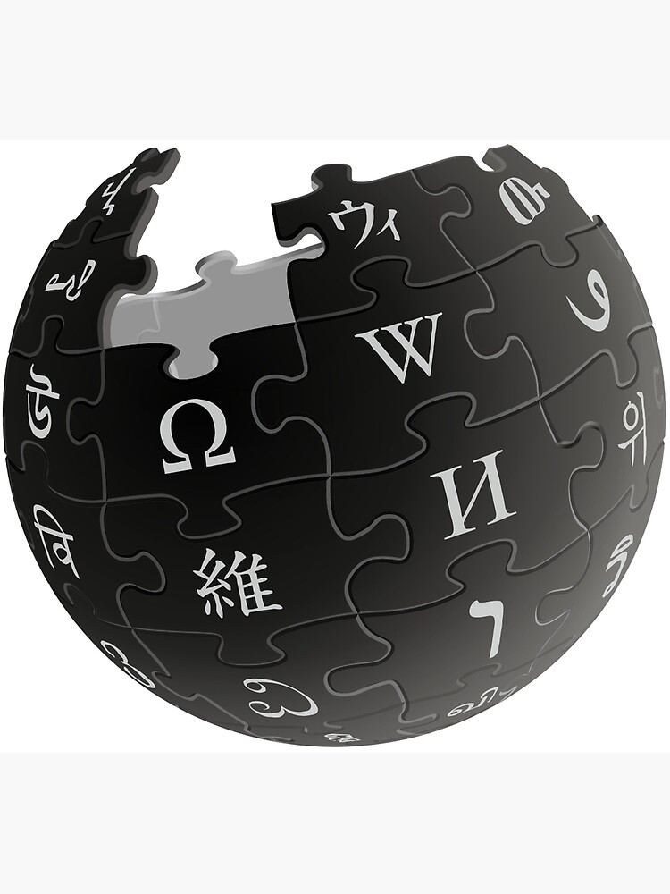 "Wikipedia Reverse Logo" Art Print by Robin- | Redbubble