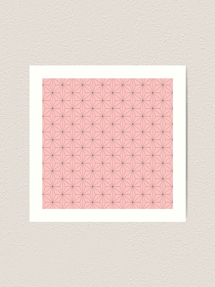 "Kimetsu no Yaiba - Pattern - Nezuko" Art Print by fantasylife | Redbubble