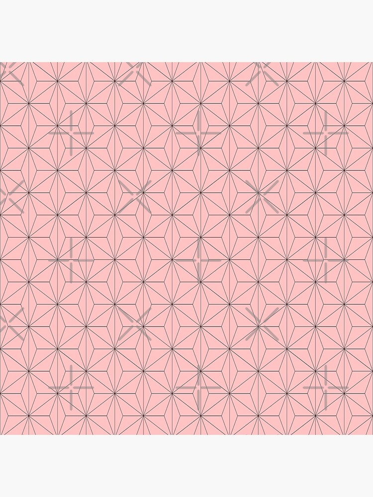 "Kimetsu no Yaiba - Pattern - Nezuko" Art Print by fantasylife | Redbubble