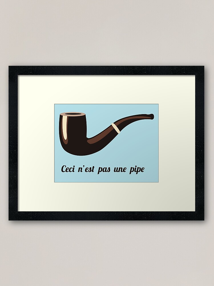 "This is not a pipe" Framed Art Print for Sale by silvrock | Redbubble
