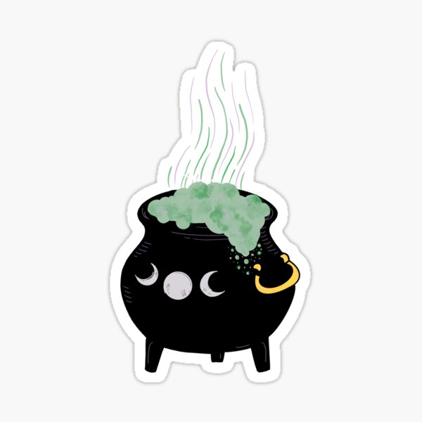 "Witch cauldron" Sticker by Madster001 | Redbubble