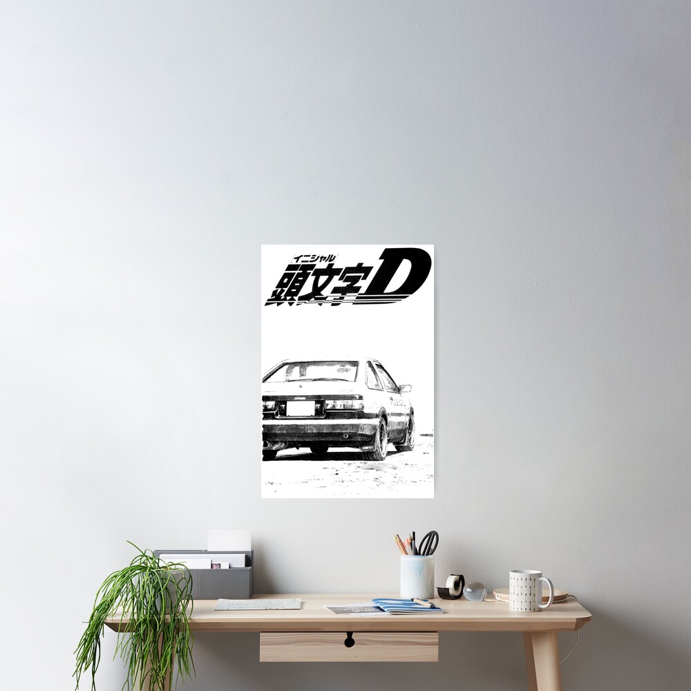 "Initial D Cover Scene" Poster by symbolized | Redbubble