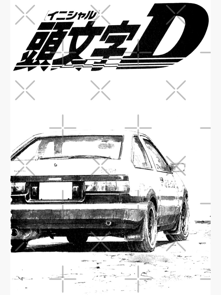 "Initial D Cover Scene" Poster by symbolized | Redbubble