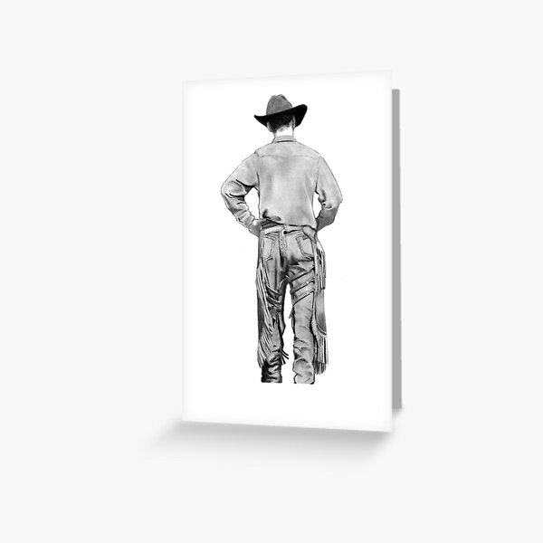 Tarjetas de felicitación «Cowboy Walking, Chaps, Rodeo, Working Cowboy ...