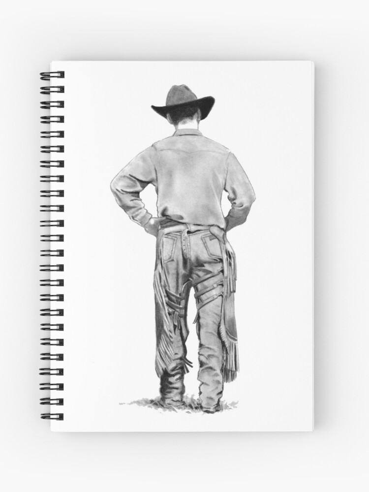 "Cowboy Walking, Chaps, Rodeo, Working Cowboy, Pencil Drawing, Realism ...