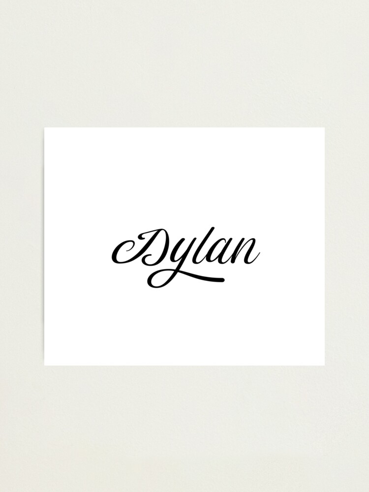 "Name Dylan" Photographic Print for Sale by gulden | Redbubble