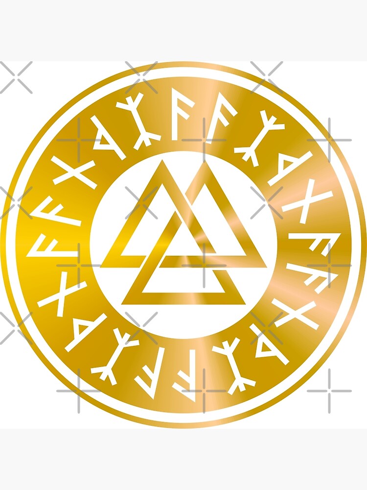 "Protection Runes - Walknut" Art Print by wikingershirts | Redbubble