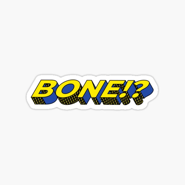 "Captain Holt Hates the Word Bone" Sticker by harmonicacave | Redbubble