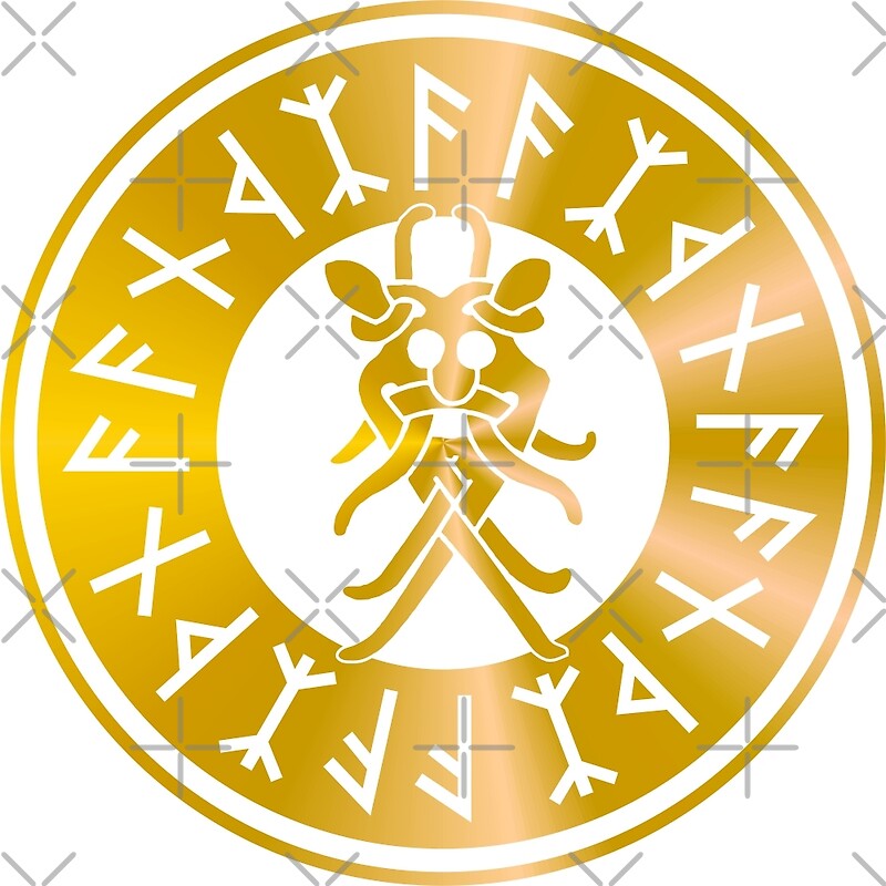 "Protection Runes - Odins Mask" by wikingershirts | Redbubble