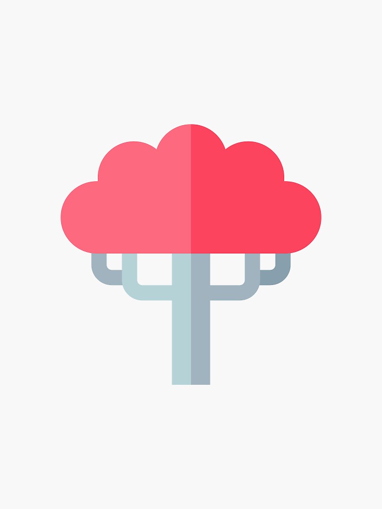 "Pink blossom tree icon" Sticker by Lonneketk | Redbubble