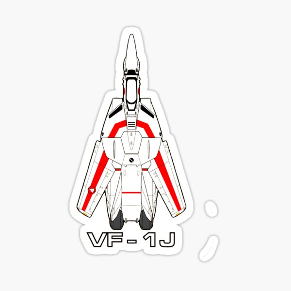 "VF 1J retracted" Sticker for Sale by GSunrise | Redbubble