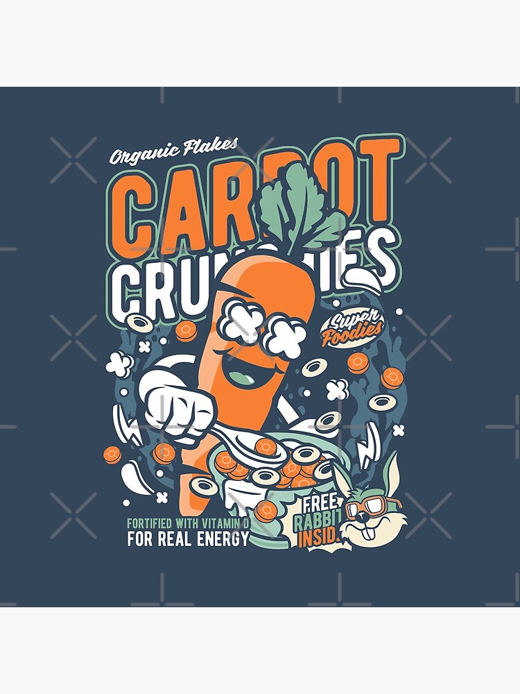 "Karotten Crunchies Kinder Cartoon Vegan 80er Jahre Lustige Charakter ...