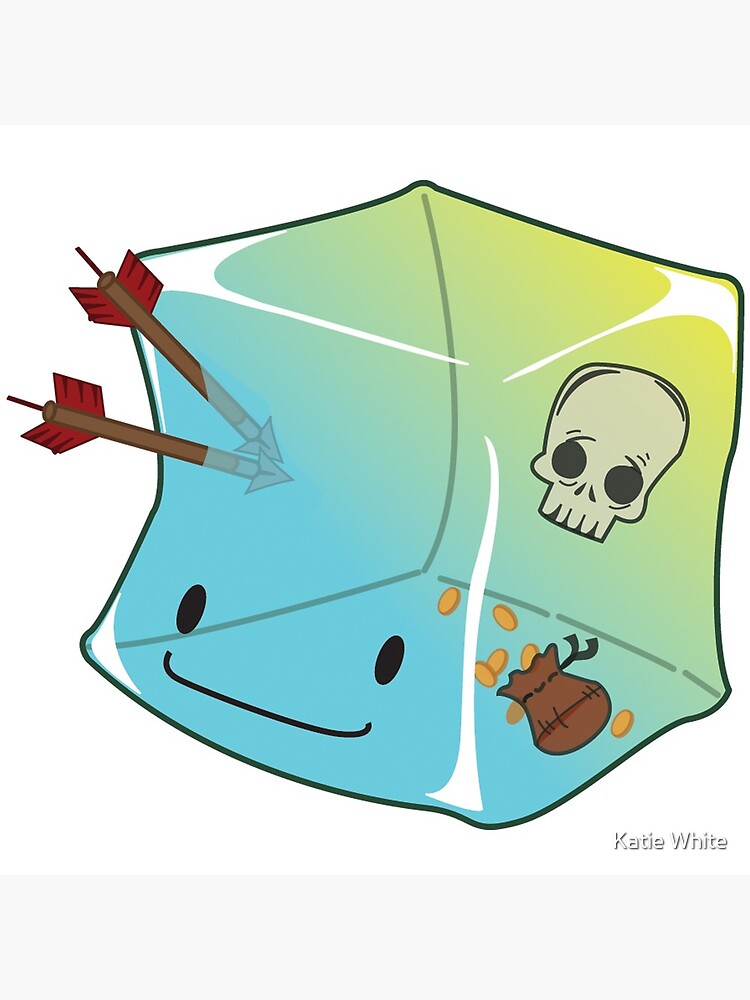 "Jelly Ooze - Cute DnD Monster" Art Print for Sale by Katie White | Redbubble