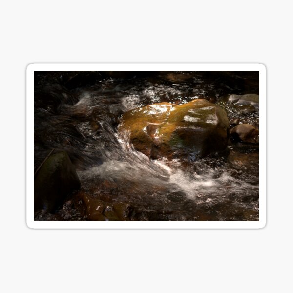 "Closeup of Running Water and River Rocks" Sticker for Sale by ...