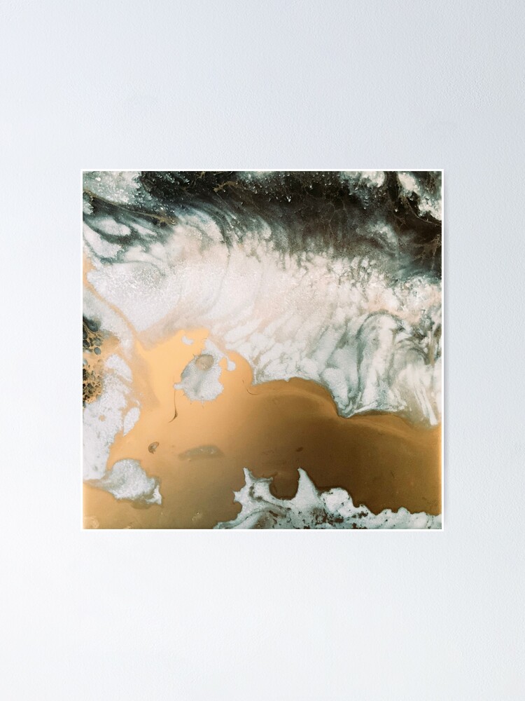 "Golden September, Resinart, Resin Art, synthetic resin, epoxy resin ...