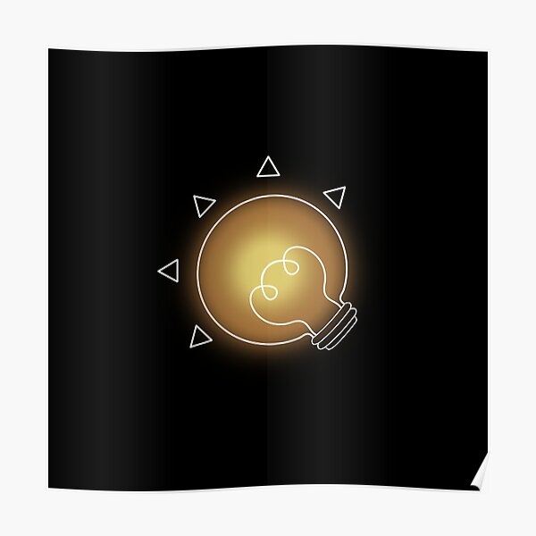 "OneShot light bulb" Poster for Sale by galaxyaces | Redbubble