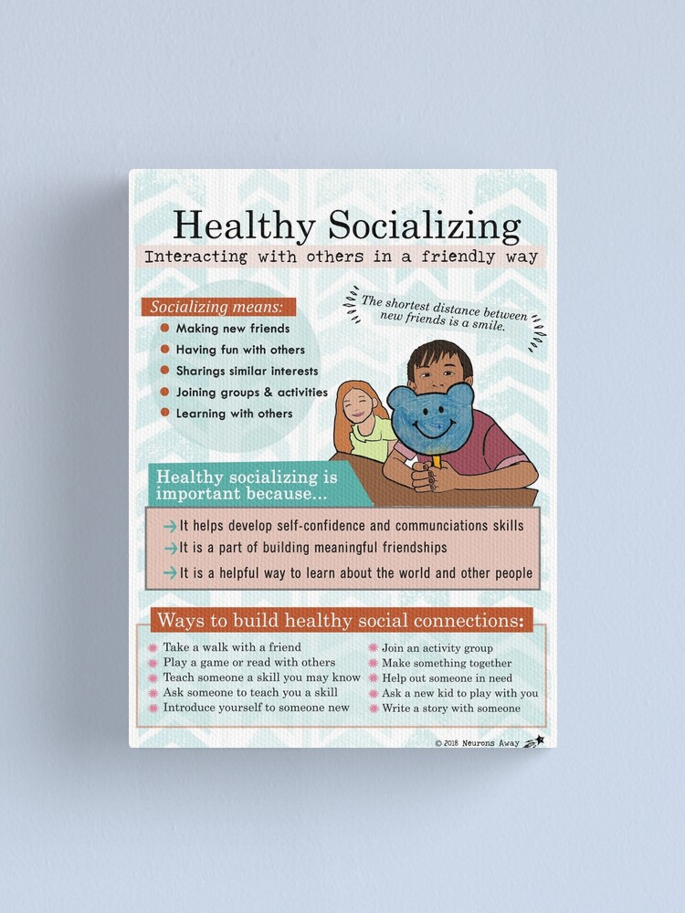 "Healthy Socializing Poster - Coping Skills For Kids Series - Mental ...