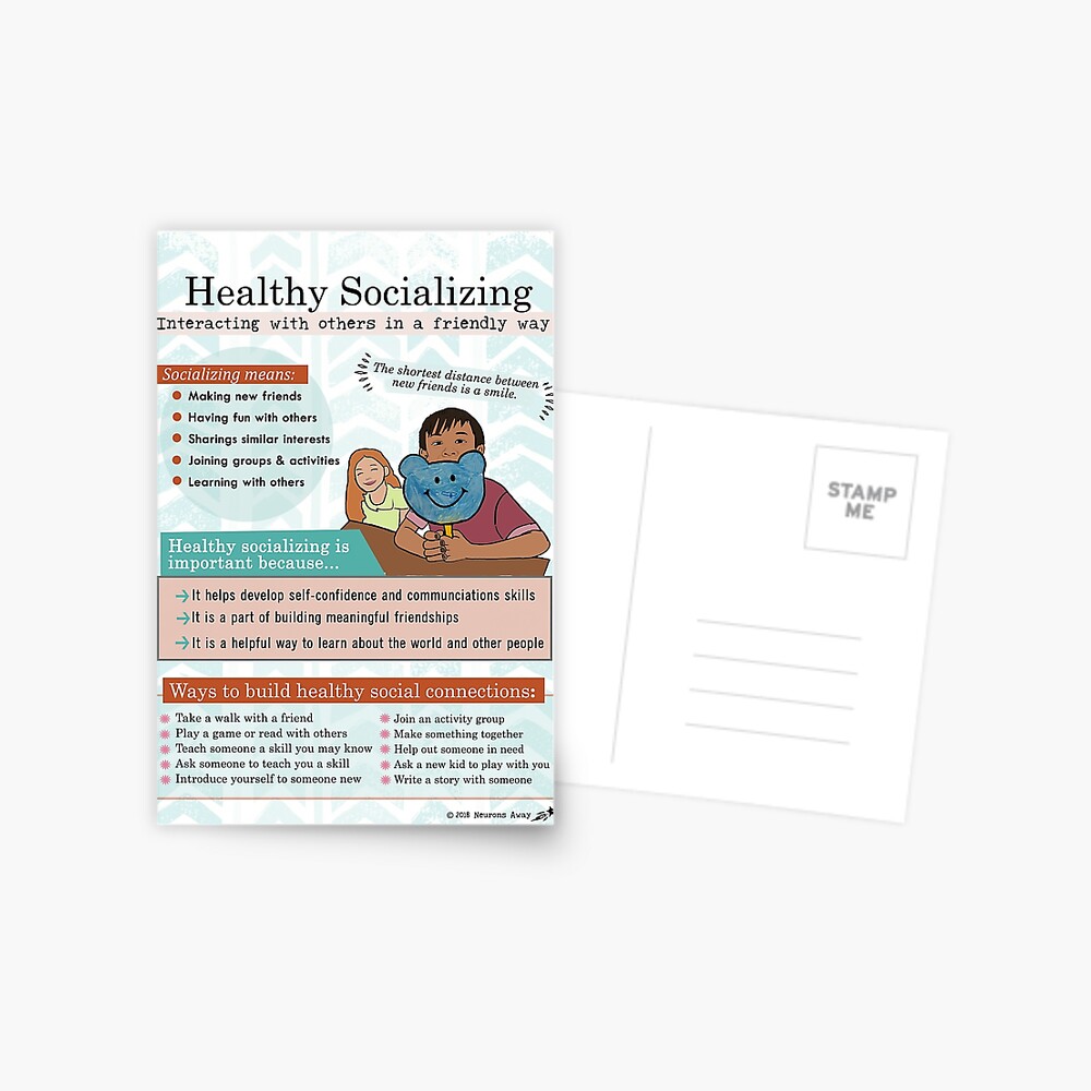 "Healthy Socializing Poster - Coping Skills For Kids Series - Mental ...