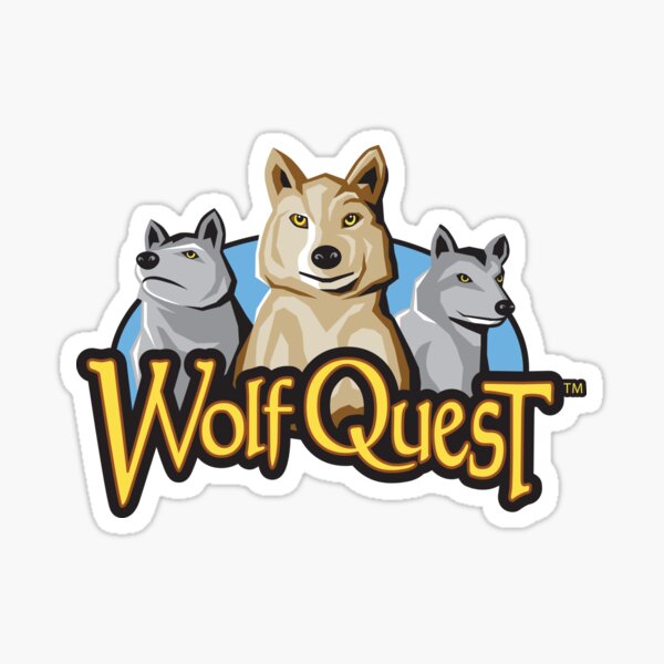 Pegatina «Logotipo de WolfQuest Classic (pequeño)» de WolfQuest | Redbubble