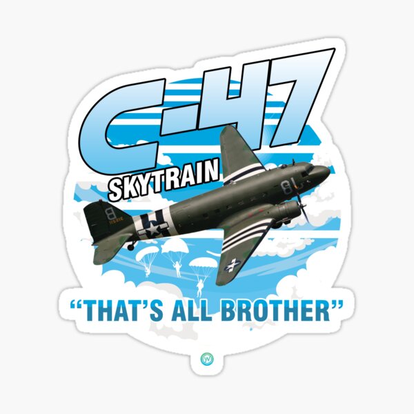 "DDay Normandy Invasion C47 Skytrain Veteran Gift" Sticker for Sale by ...