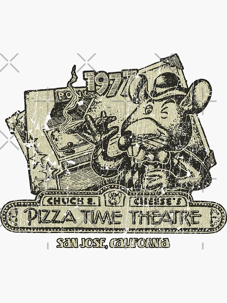 "Pizza Time Theatre" Sticker by jacobcdietz | Redbubble