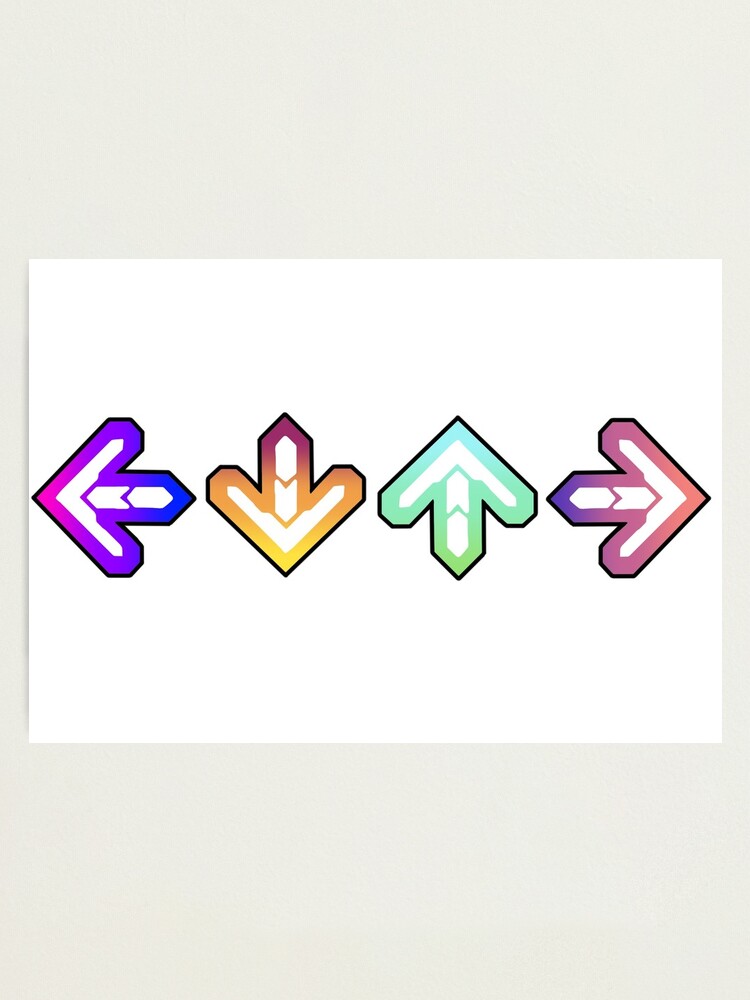 "DDR Arrows" Photographic Print for Sale by aelmz | Redbubble