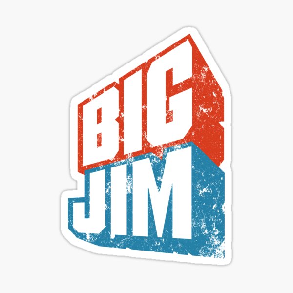 Sticker for Sale mit "Big Jim" von Retrorockit | Redbubble