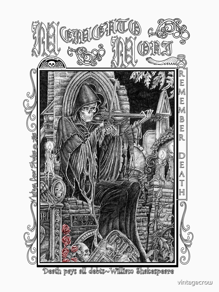"Memento Mori, Latin for Remember Death" T-shirt for Sale by ...