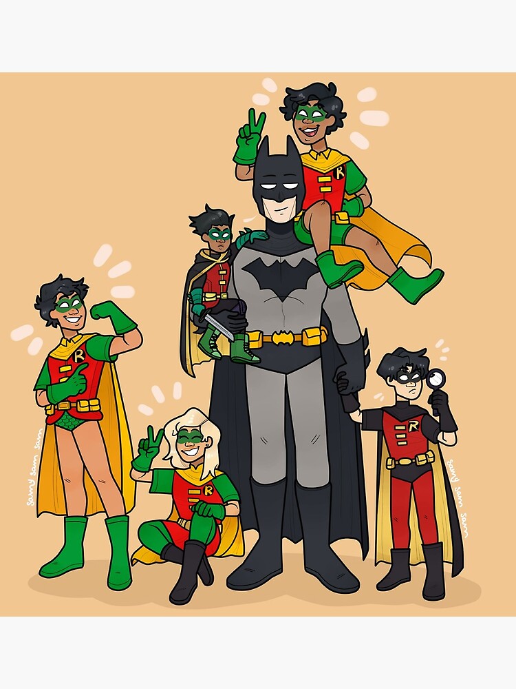 "Bat & Robins" Art Print by SamySamSam | Redbubble