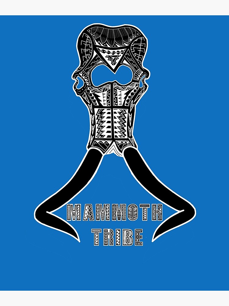"Inverted Mammoth Tribe Mammoth Skull Tribal" Poster by MammothTribe ...