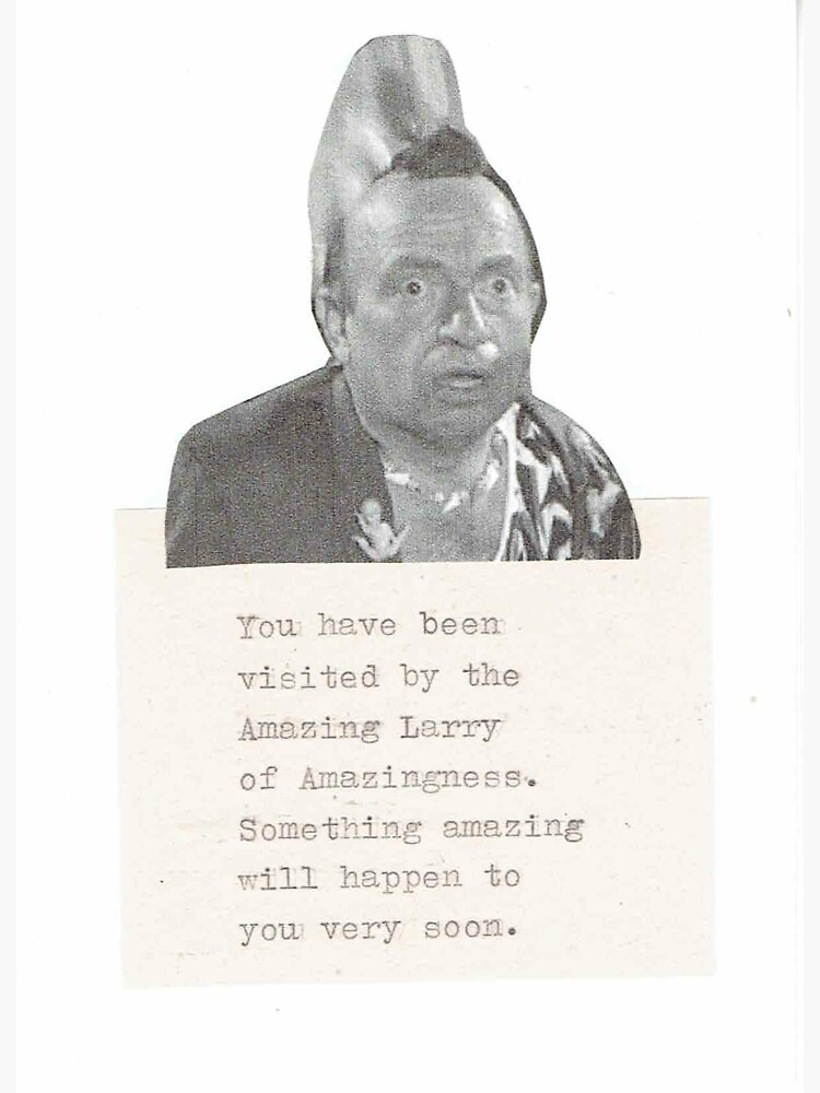 "Amazing Larry Of Amazingness" Sticker by bluespecsstudio | Redbubble