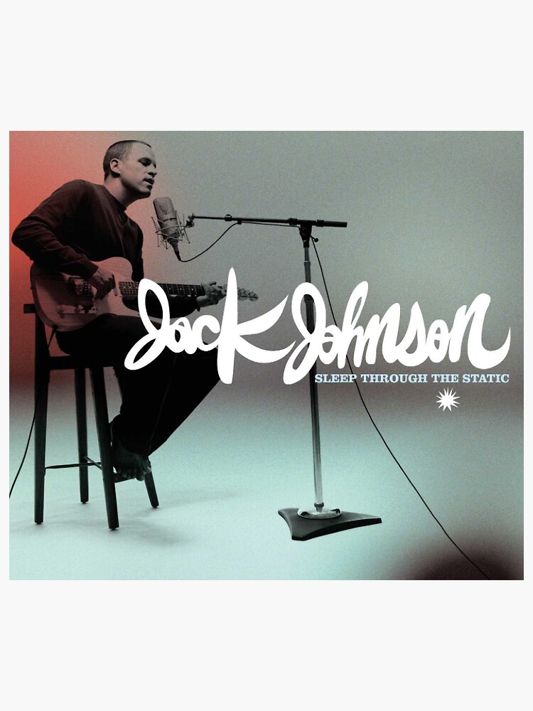 "Jack Johnson Album" Sticker for Sale by erinenfield | Redbubble