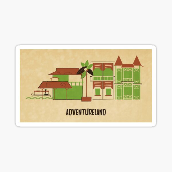 "Adventureland I" Sticker for Sale by Lunamis | Redbubble