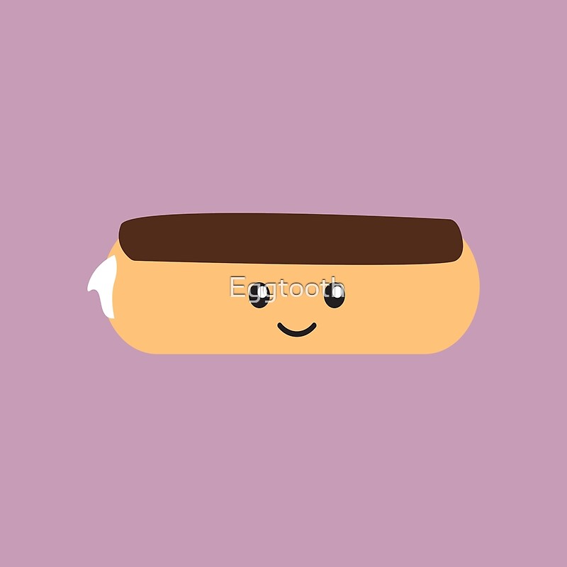 "Cute Kawaii Eclair" by Eggtooth | Redbubble