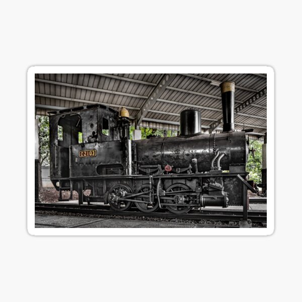 ""PJKA (MSM) Steam Locomotive No. C2103"" Sticker for Sale by ...