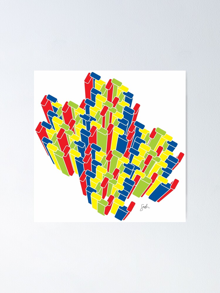 "InterLinking Buildings" Poster by Sash8140 | Redbubble