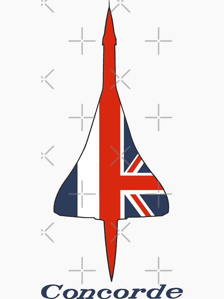 "Concorde - Tricolor" Sticker for Sale by Speedbirddesign | Redbubble