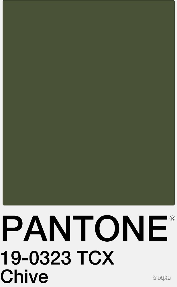 "Chive Pantone" by troyka | Redbubble