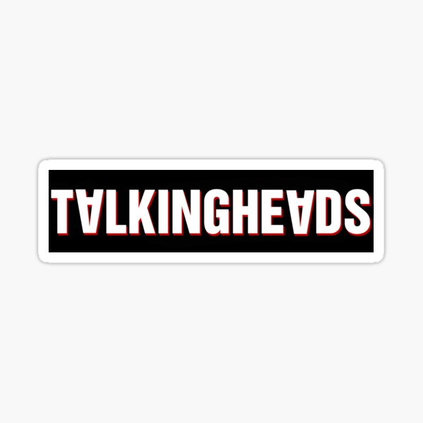 "TALKING HEADS Box Logo" Sticker for Sale by yeknod | Redbubble