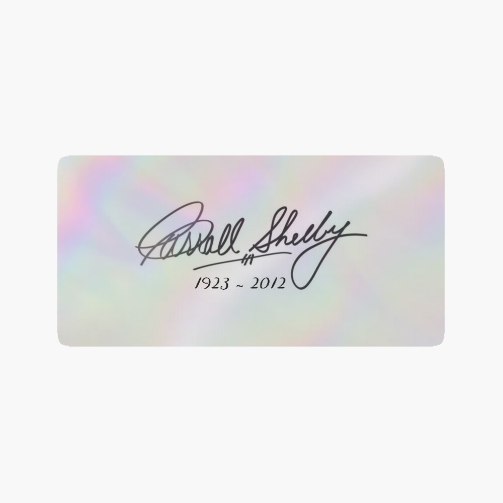 Carroll Shelby Handtekening Sticker Carroll Shelby Stickers For Sale