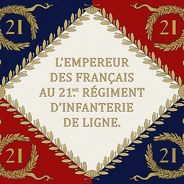 "Napoleonic French regimental flag '21me' 1804" Coffee Mug for Sale by ...
