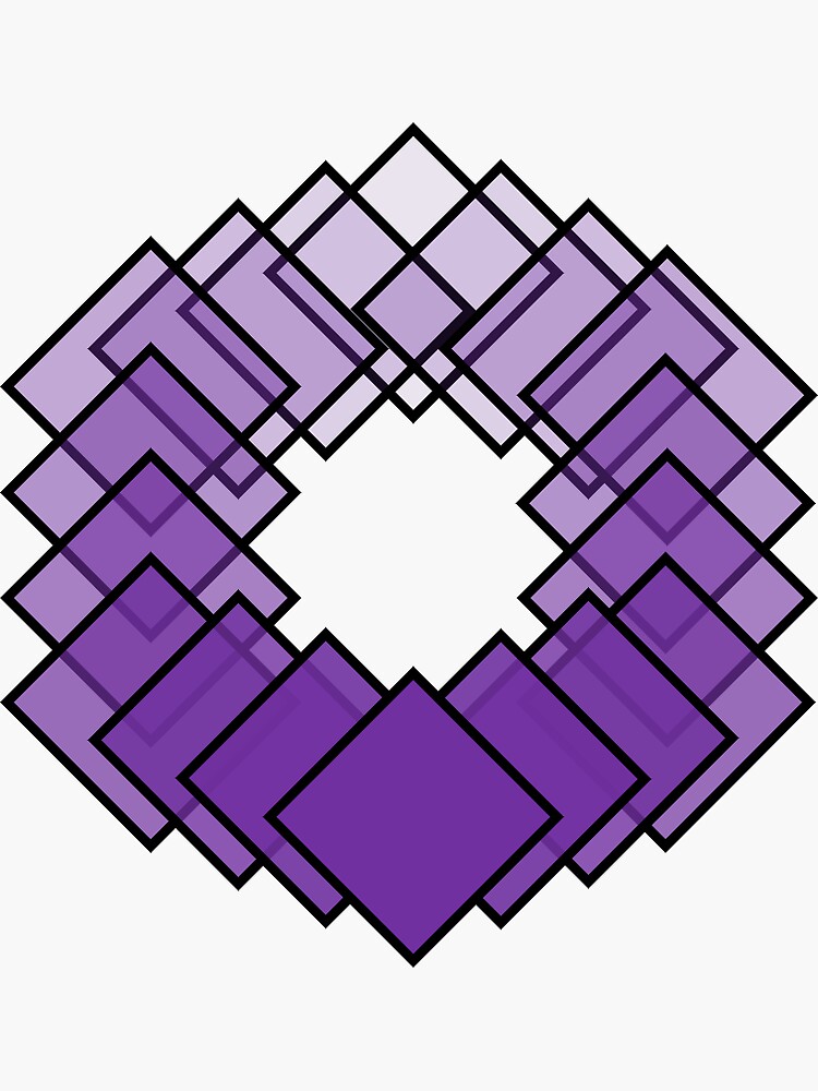 "Purple rectangle shape" Sticker by joekorf | Redbubble