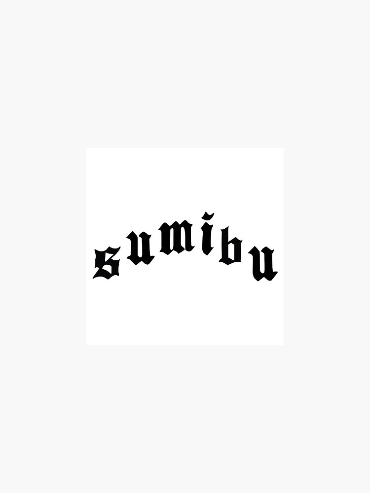 "SUMIBU" Sticker by Effot | Redbubble