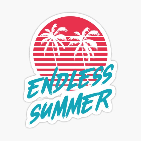 "ENDLESS SUMMER" Sticker by Dwarf-Monkey | Redbubble