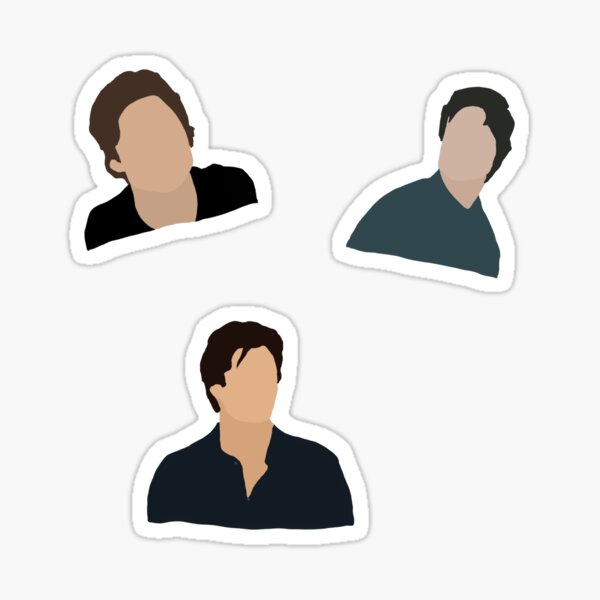 "Damon sticker pack" Sticker for Sale by Kate-monty | Redbubble
