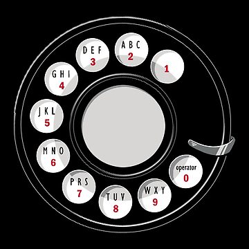 "Rotary Me | Old Rotary Phone" Sticker for Sale by BootsBoots | Redbubble