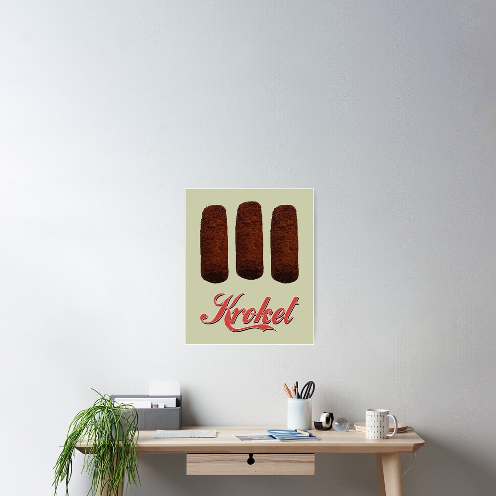 Póster «Kroket Dutch Frituur Snack Design basado en las "3 botellas de ...